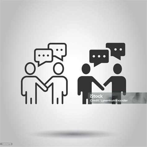 평면 스타일의 인사말 제스처 아이콘 사람들은 흰색 고립 된 배경에 벡터 그림을 악수 핸드 쉐이크 비즈니스 컨셉 0명에 대한 스톡