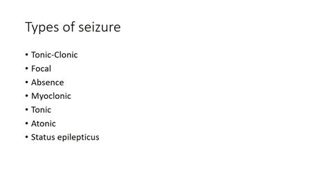 Seizure First Aid Powerpoint With Information PPT