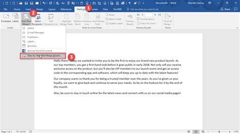 one minute wednesday microsoft word mail merge