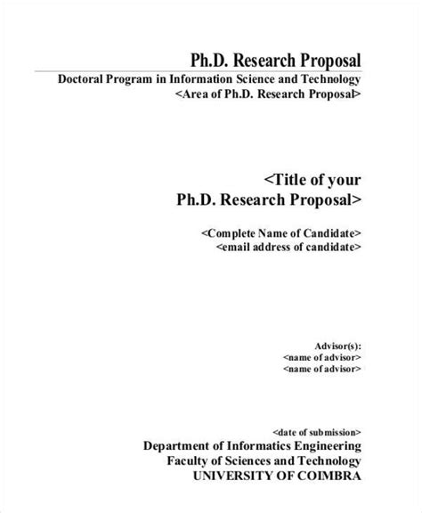 Business Paper Research Proposal For A Phd