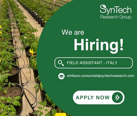 Syntech Research Group On Linkedin 🌱 Join Our Team 🌱 At Syntech