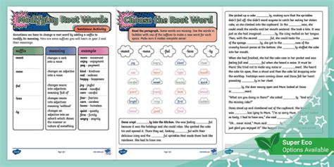 Modifying Root Words Sentence Activity Ages 6 7 Twinkl Modifying Root Words Sentence Activity Ages 6 7 Twinkl