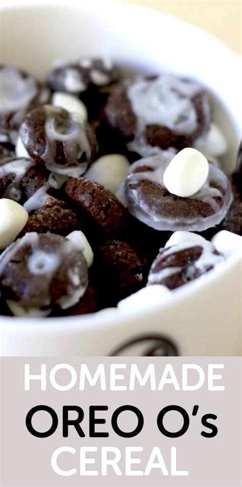 Homemade Oreo Os Cereal Recipe Chocolate Cereal Recipes Easy
