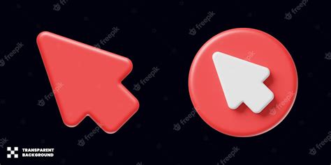 Premium Psd Cursor Arrow Pointer Icon Collection In 3d Render