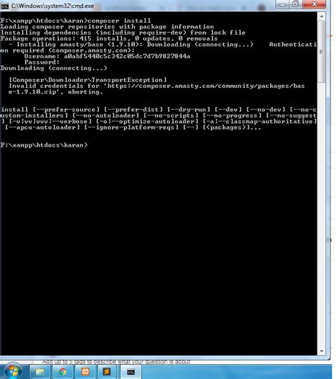 Magento 23 Getting Error Installing The Composer In Existing