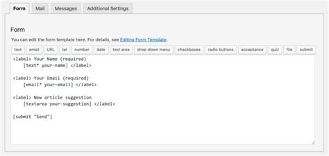 add text links and paragraphs in contact form 7 forms cf7 skins blog