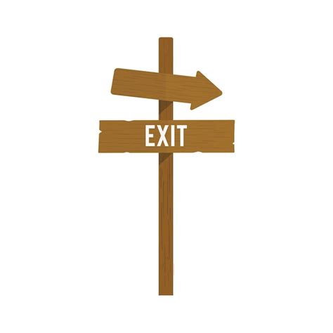 Free Vector Illustration Of Exit Sign Vector