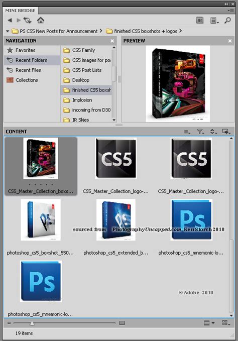 What Is Mini Bridge In Adobe Photoshop Cs5 And Indesign Cs5 Incopy Cs5