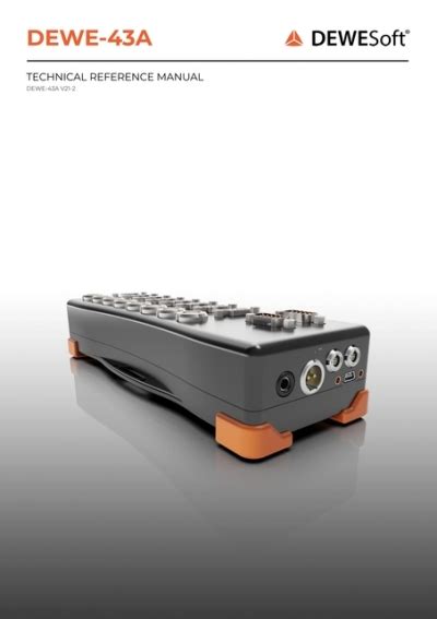 Dewesoft Dewe 43a Manual En