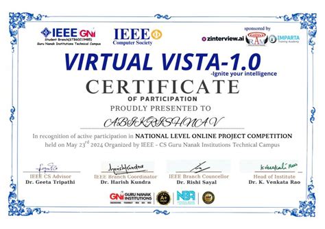 Abikrishna V On Linkedin Virtualvista Ieee Innovation Technology Learning Networking