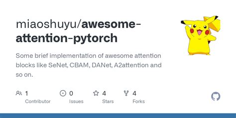 Github Miaoshuyuawesome Attention Pytorch Some Brief Implementation