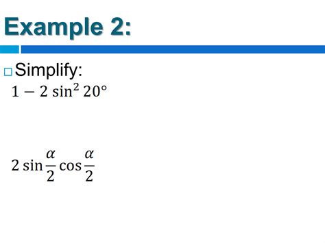 10 3 Double And Half Angle Formulas Ppt