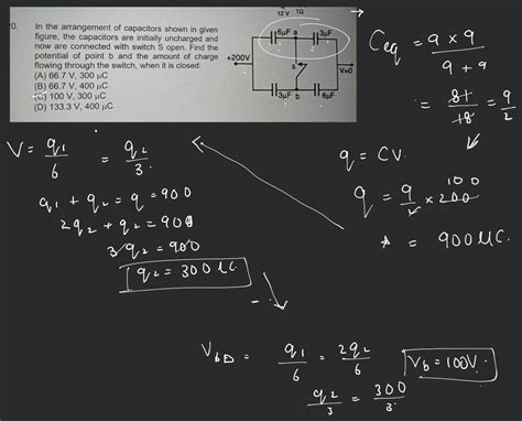 Exercise II In The Arrangement Of Capacitors Shown In Figure The Capac