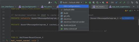 Segger J Link GDB With CLion Electric UI