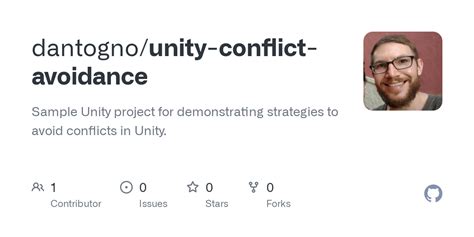 GitHub Dantogno Unity Conflict Avoidance Sample Unity Project For Demonstrating Strategies To