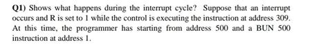 Solved Q Shows What Happens During The Interrupt Cycle Chegg
