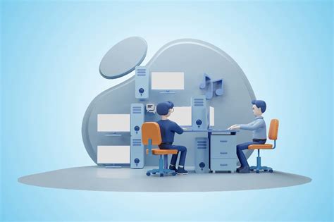 Computer Lab 3d Illustration Graphic By Alwichabib · Creative Fabrica