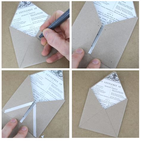 Make Your Own Envelope With Inner Lining Matching Confetti