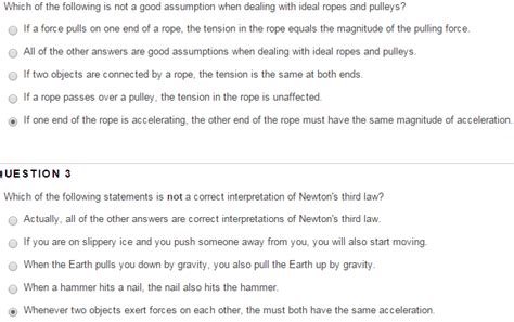 Solved Basic Physics Multiple Choice Questions But The