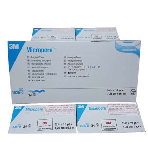 Promo Micropore 1 2 Inch 1 Inch 2 Inch Micropore 3m 1 2 In 1 In 2 In Plester Diskon 23 Di