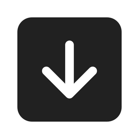 Ic Fluent Arrow Square Down Filled Icon Free Download