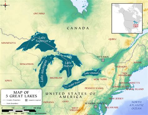 Great Lakes Of North America
