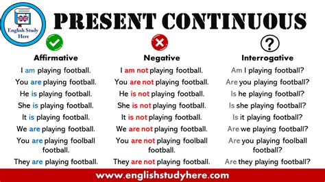 10 Examples Of Present Continuous Tense Printable Templates Free