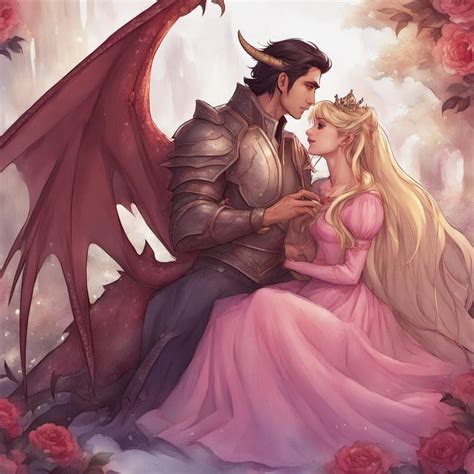 Dreamup Creation Princess And Dragon Romance By Crazygamerdragon64 On