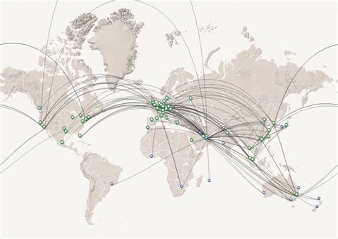 Airbus A380 Route Map