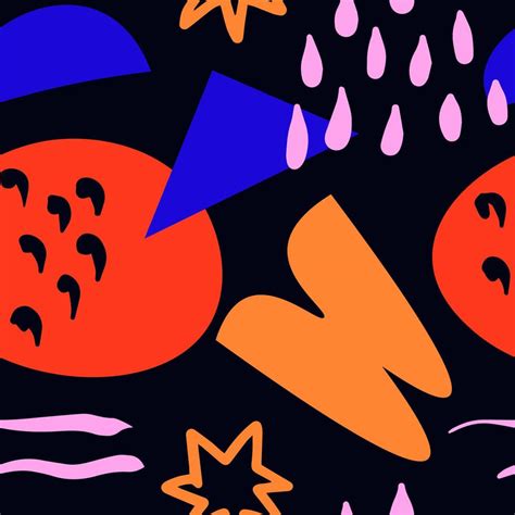 Trendy Abstract Geometric Pattern With Doodles 9878378 Vector Art At Vecteezy