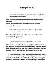 History DBA 2 09 Pdf History DBA 2 09 1 What Were The Social Political And Economic Changes