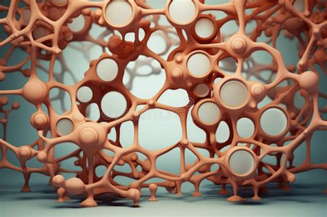 A Cellular Structure Made Out Of Small Pieces Of Clay Ai Stock