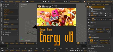 Blender Theme Energy V18 BlenderNation