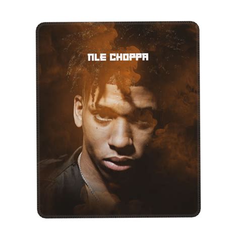 Nle Choppa Mouse Pad Non Slip Rubber Base Mousepad Desktop Notebook Laptop Mouse Mat Stitched