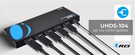 OREI UltraHD K Hz X HDMI Splitter In Out Port Bit HDMI HDCP