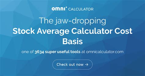 Stock Average Calculator Cost Basis