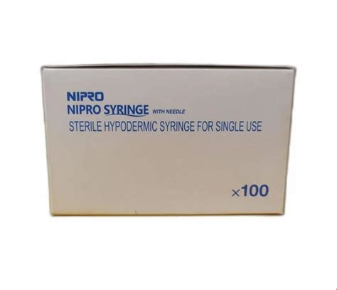 Nipro 25 Ml Sterile Hypodermic Syringe For Single Use At ₹ 350piece