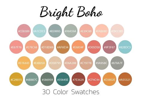 Boho So Soft Procreate Color Palette Color Swatches 6273 Hot Sex Picture