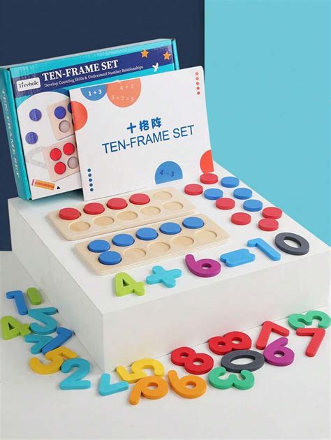 Montessori Mathematical Counting Aids Wooden Ten Grid Matrix Number