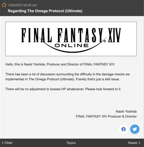 Regarding The Omega Protocol Ultimate Ff14 Meme Rasmongold