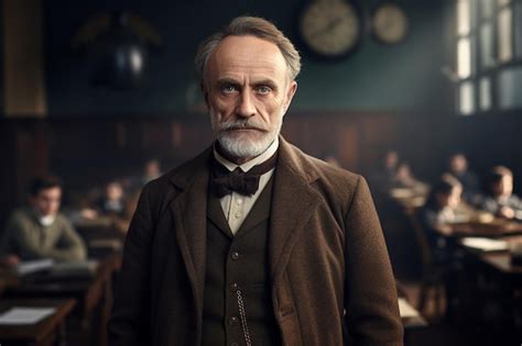 Premium Photo Photo Of Senior Handsome Old Man Standing In Class Room