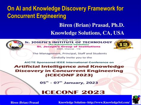Pdf On Ai And Knowledge Discovery Framework For Concurrent Engineering