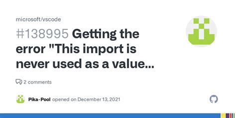 Getting The Error This Import Is Never Used As A Value And Must Use Import Type Because