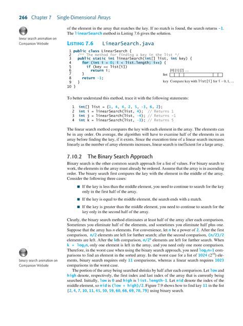 Introduction To Java Programming Notes 266 Chapter 7 Single