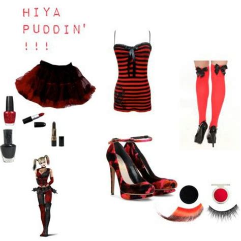 Harley Quinn Halloween Costume With High Heeled Shoes