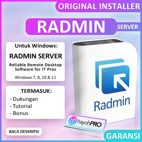 Jual Radmin Radmin Server 3 5 2 1 Remote Pc Untuk Bekerja Secara