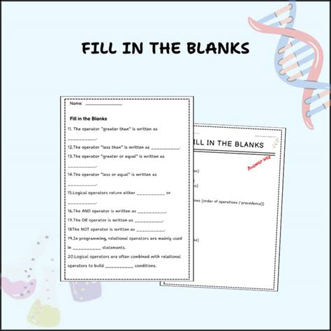 Operators In Programming Math Logical Relational No Prep Reading