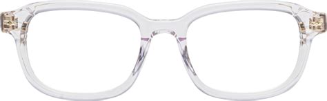 Clear Classic Acetate Rectangle Blue Light Glasses 1477