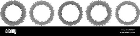Circular Music Visualization Collection Of Vector Designs Depicting Circular Music Visualization Collection Of Vector Designs Depicting