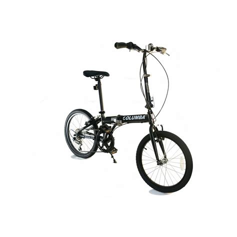 Columba Pr20s1 Folding Bike Black Texas Outlet